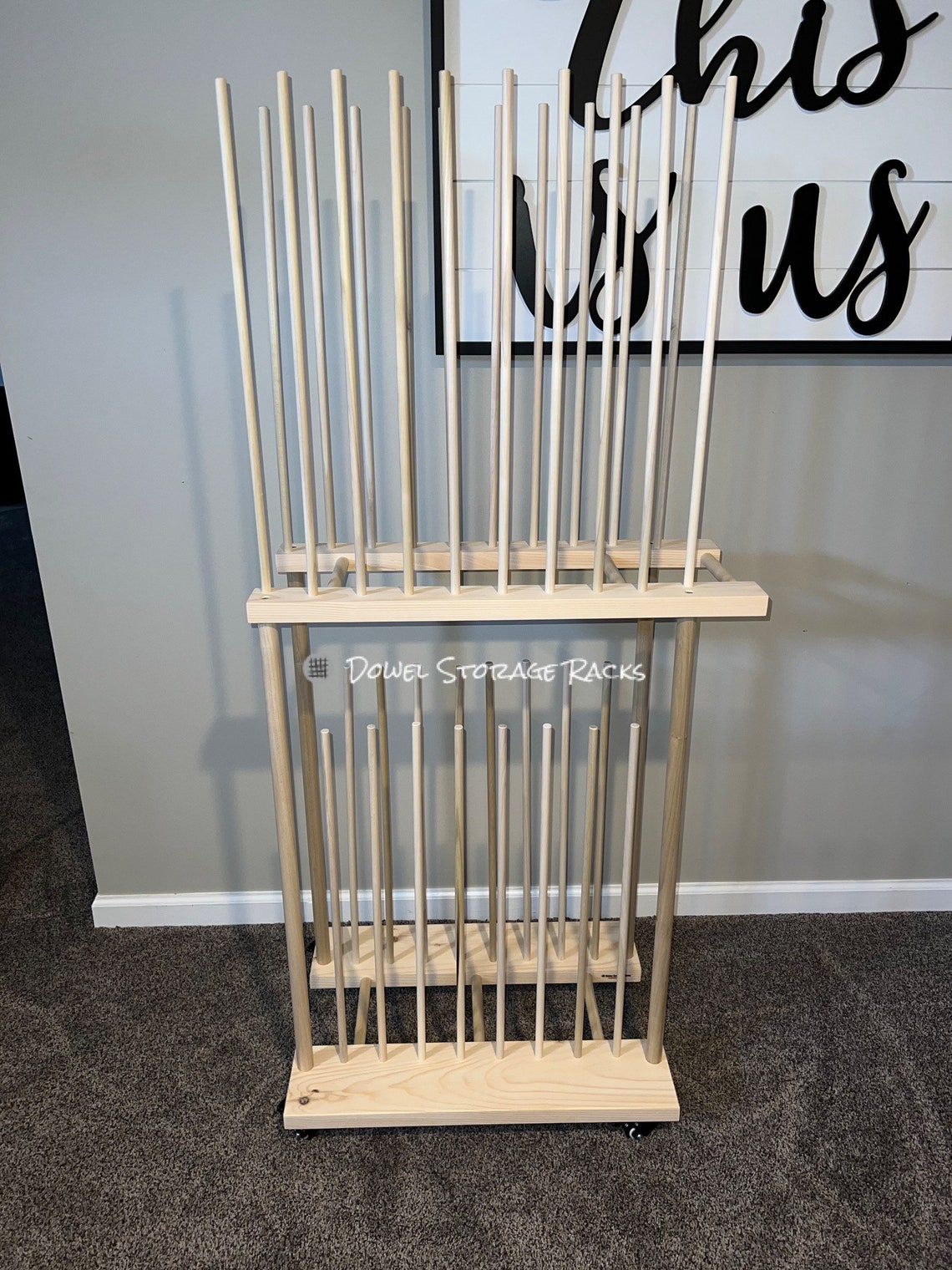 Two Tier Art Storage Cart With Swivel Caster Wheels 24 - Etsy