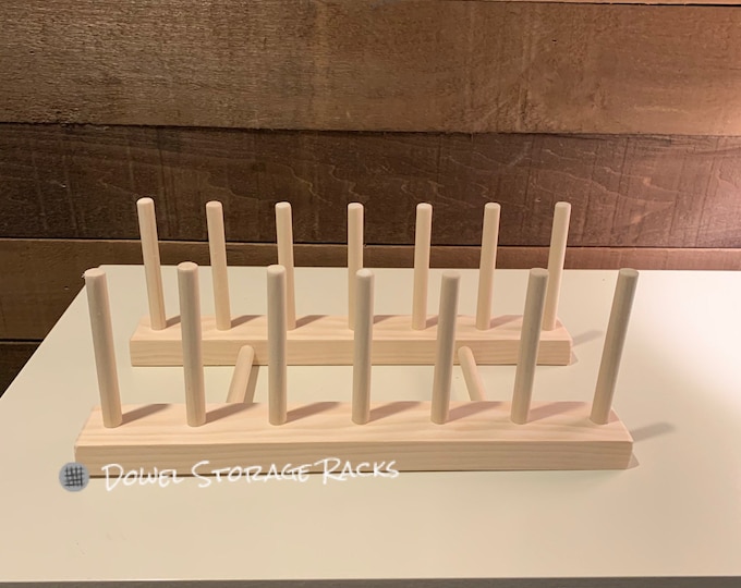 Wooden Dowel Storage Rack Framed Art Picture Frame Plate - Etsy