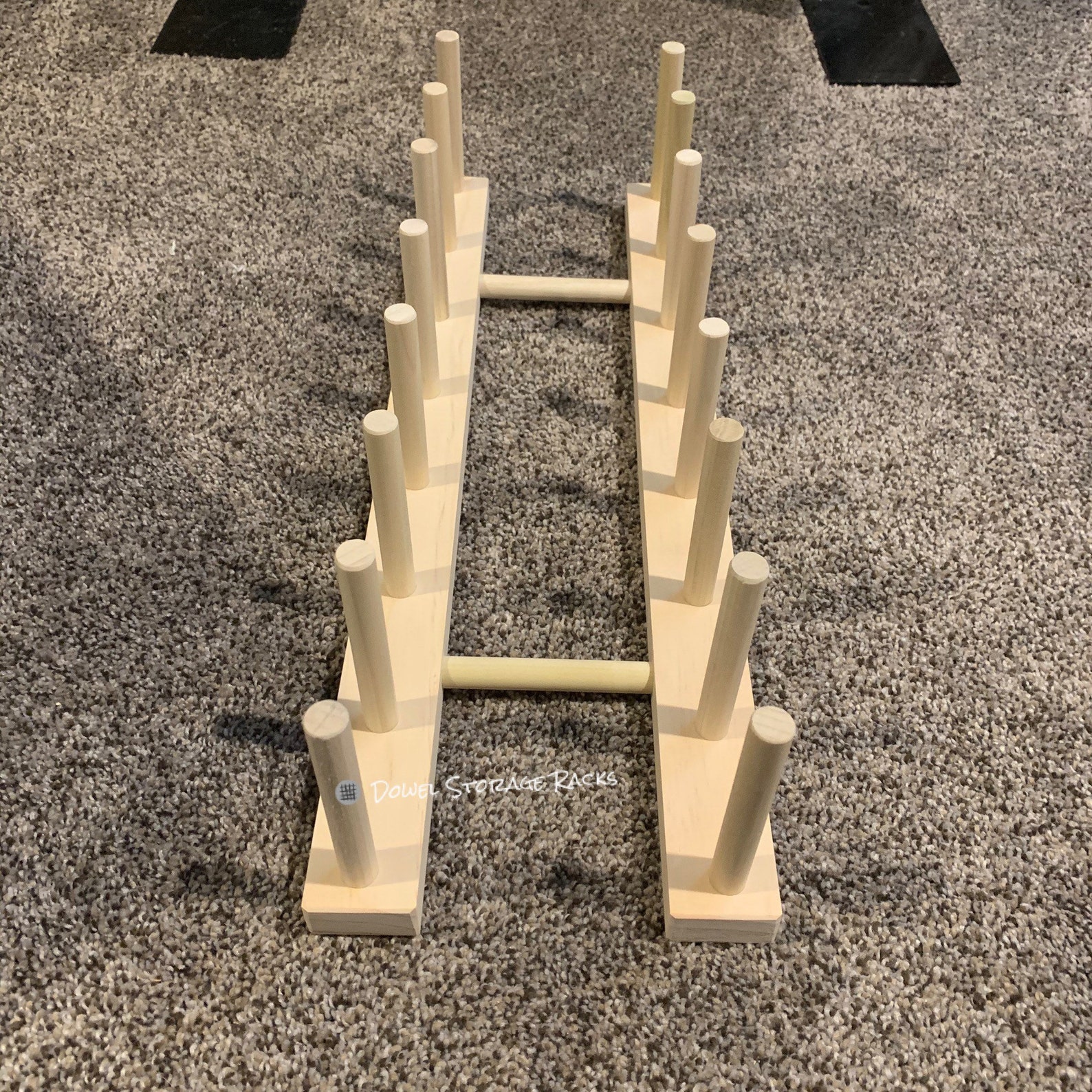 Wooden Dowel Storage Rack - Plate Rack, Framed Art, Picture Frame ...