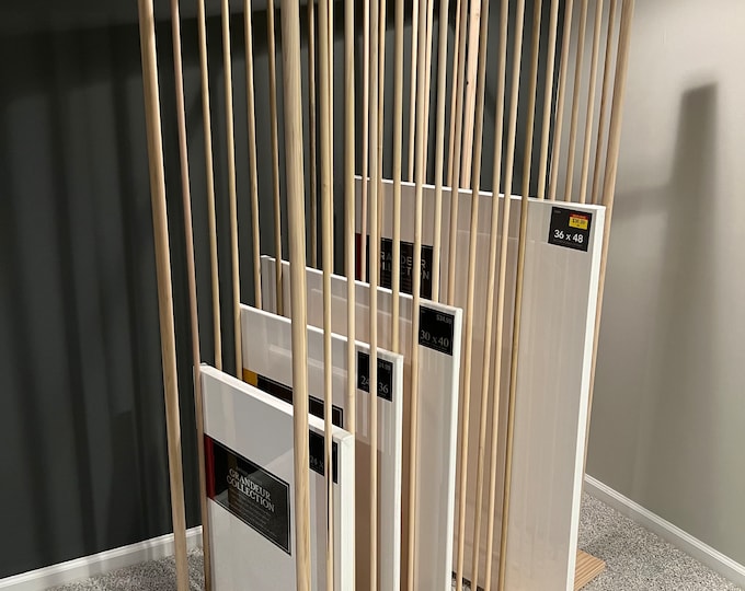 Large Art Canvas Storage - Enclosed Art Storage Rack / Art Storage Cart ...