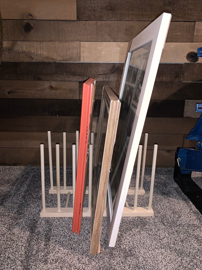 Art Storage Rack Wooden Dowel For Framed Art Picture | Etsy