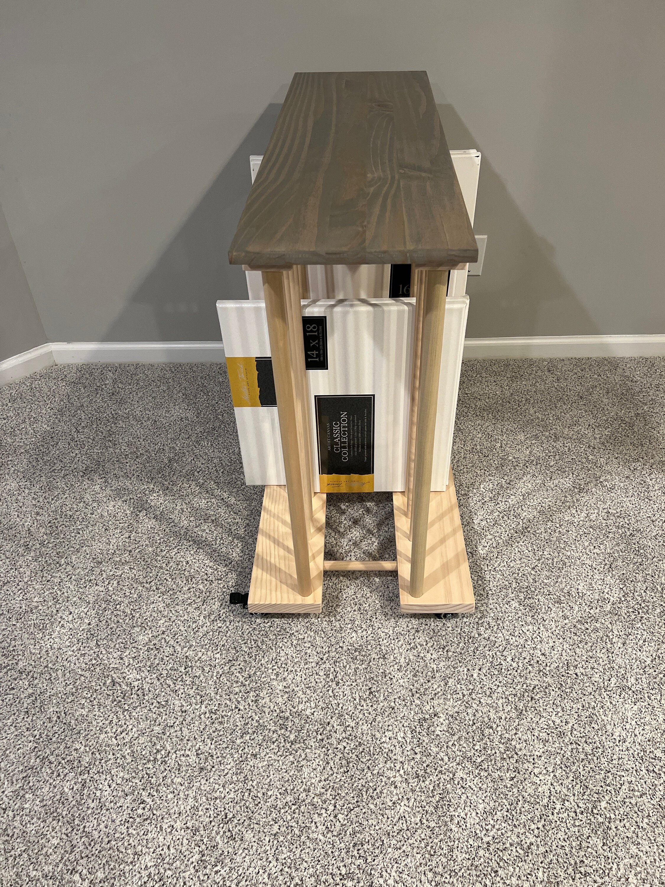 Enclosed Art Storage Rack / Art Storage Cart With Top Shelf Included - Etsy