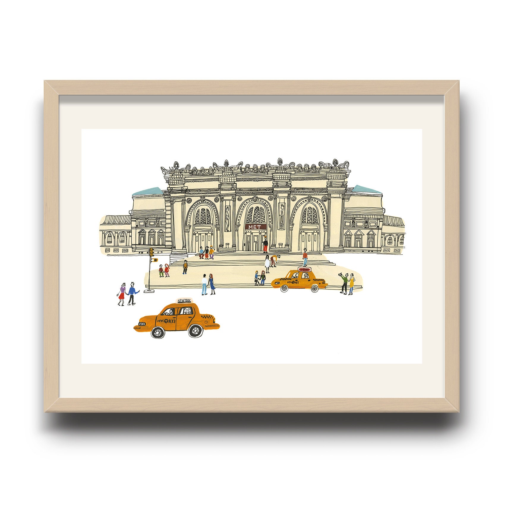 The Met Museum, Original Fine Art Print, Signed by Artist - Etsy