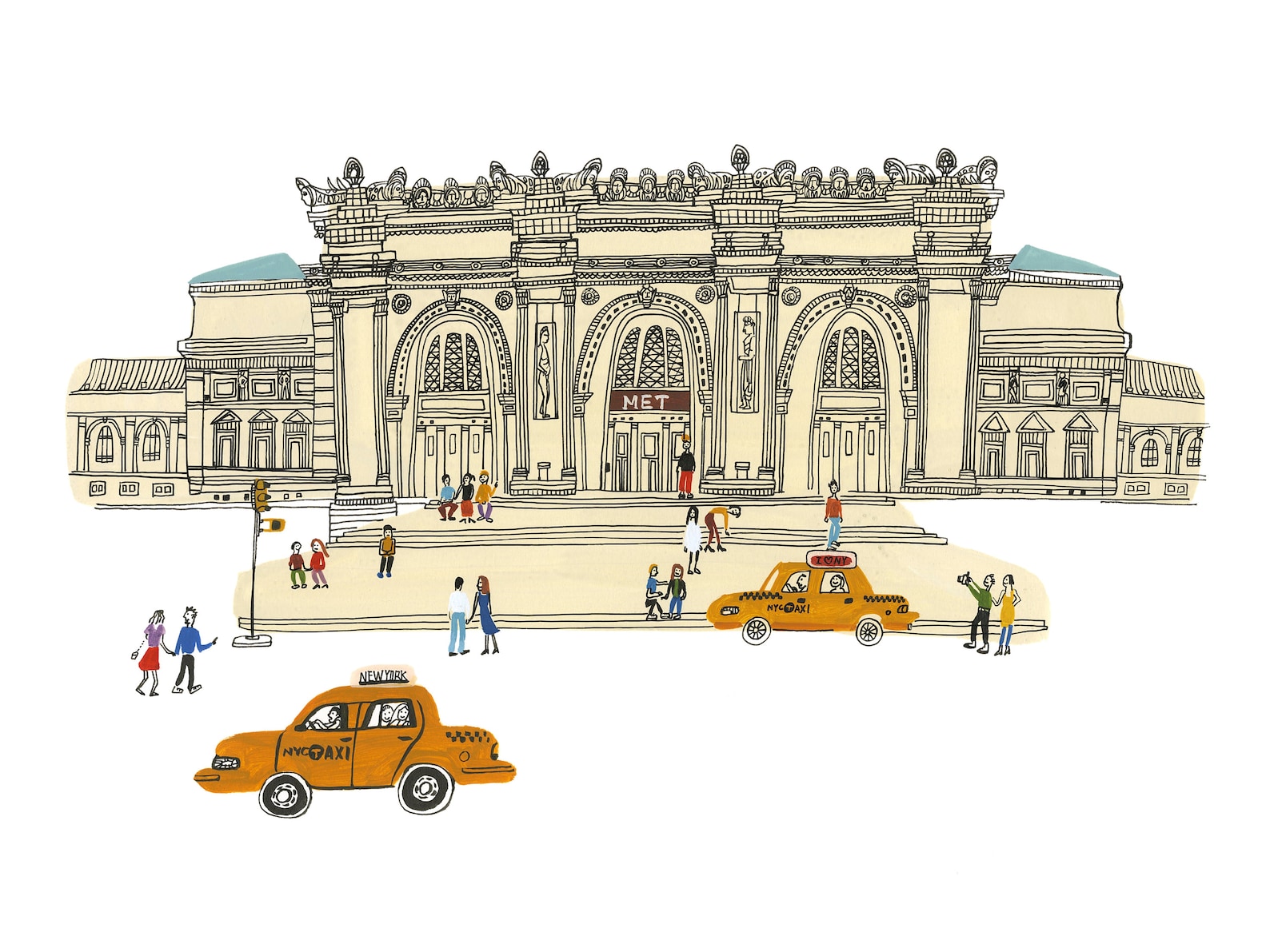 The Met Museum, Original Fine Art Print, Signed by Artist - Etsy