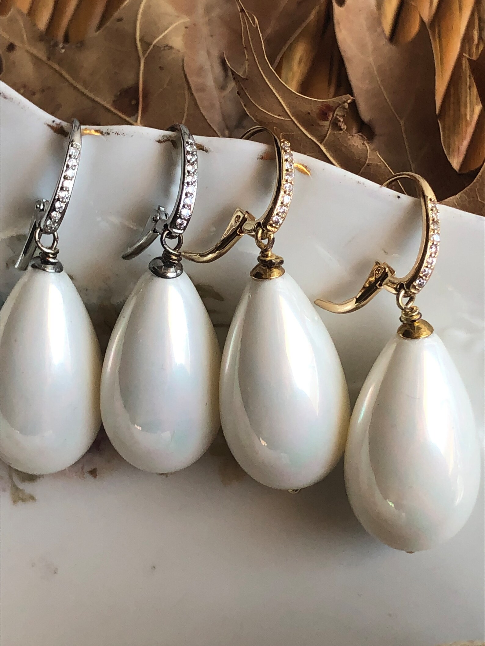 Vermeer Replica Earrings, Girl With a Pearl, Big Pearl Drop Earrings ...