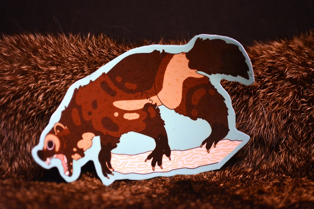 Wolverine Gulo Gulo the Most Ferocious Sticker in the World - Etsy