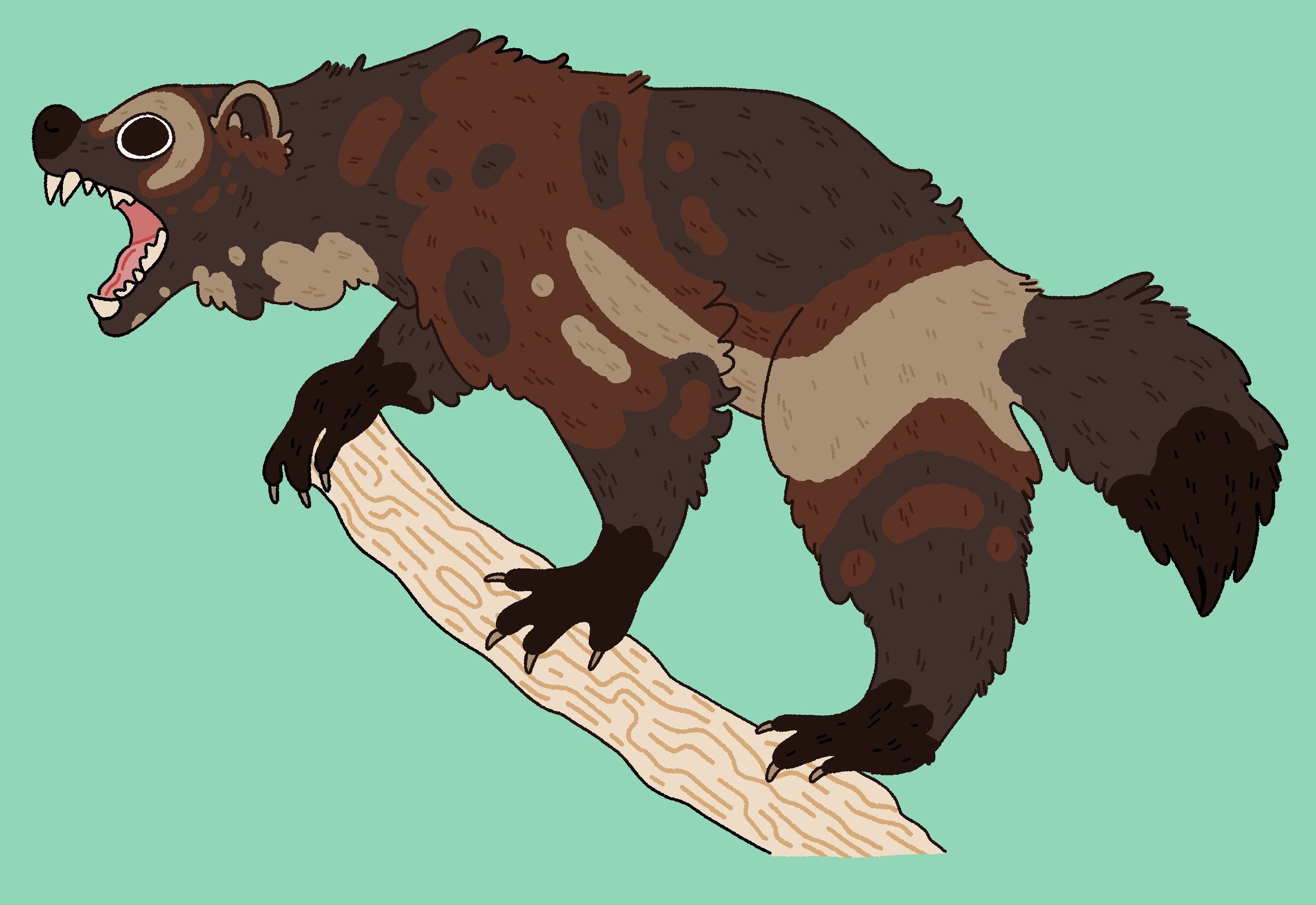 Wolverine Gulo Gulo the Most Ferocious Sticker in the World - Etsy