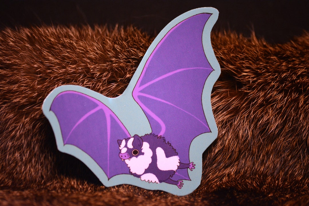 Pied Butterfly Bat Badger Bat glauconycteris Superba Sticker Vesper ...