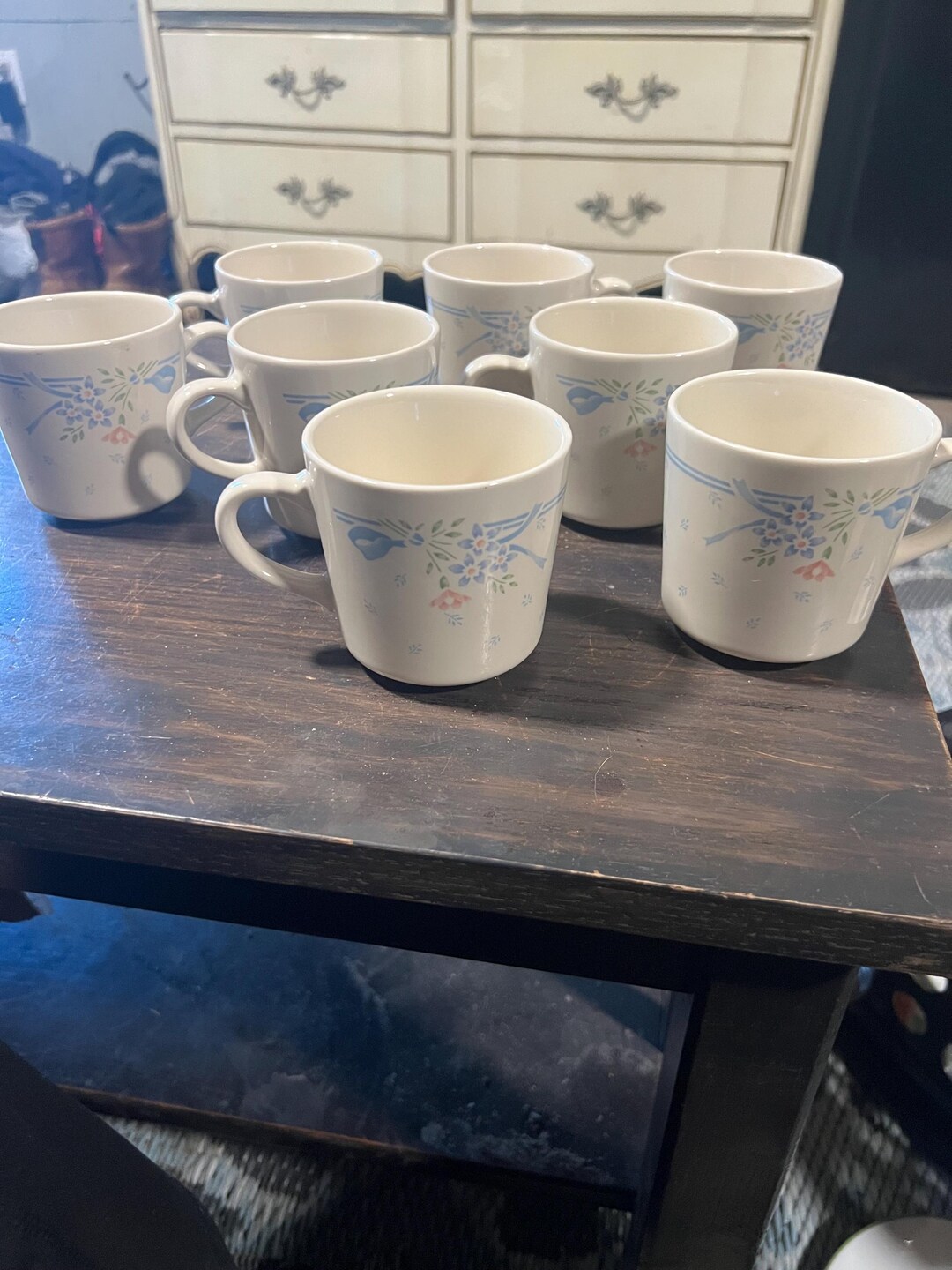 Set of 8 Corelle Corningware Teacups Symphony Pattern - Etsy