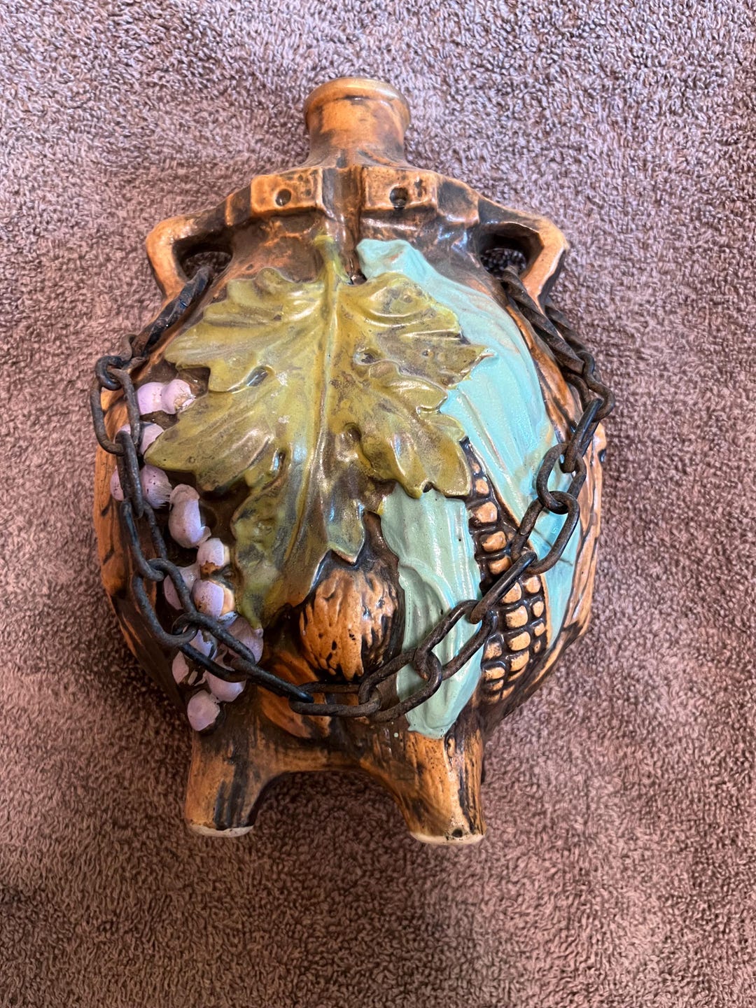 1960s BORGHINI LACRIMA CHRISTI Grape and Leaf Shield Decanter - Etsy