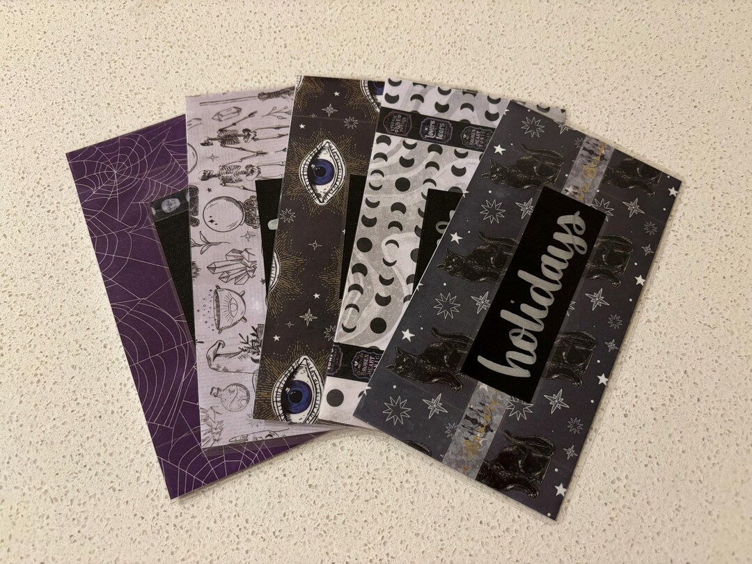 Spooky Cash Envelopes SET OF 5 - Etsy