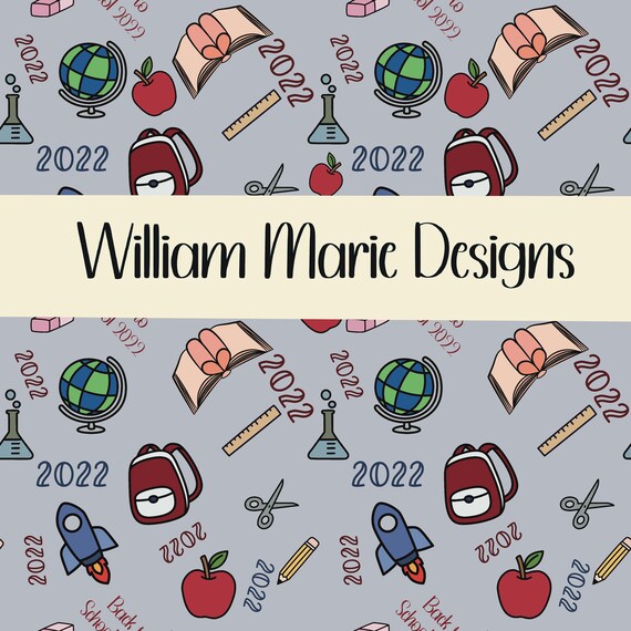 Back to School Buses Notebook Paper Pencil School - Etsy