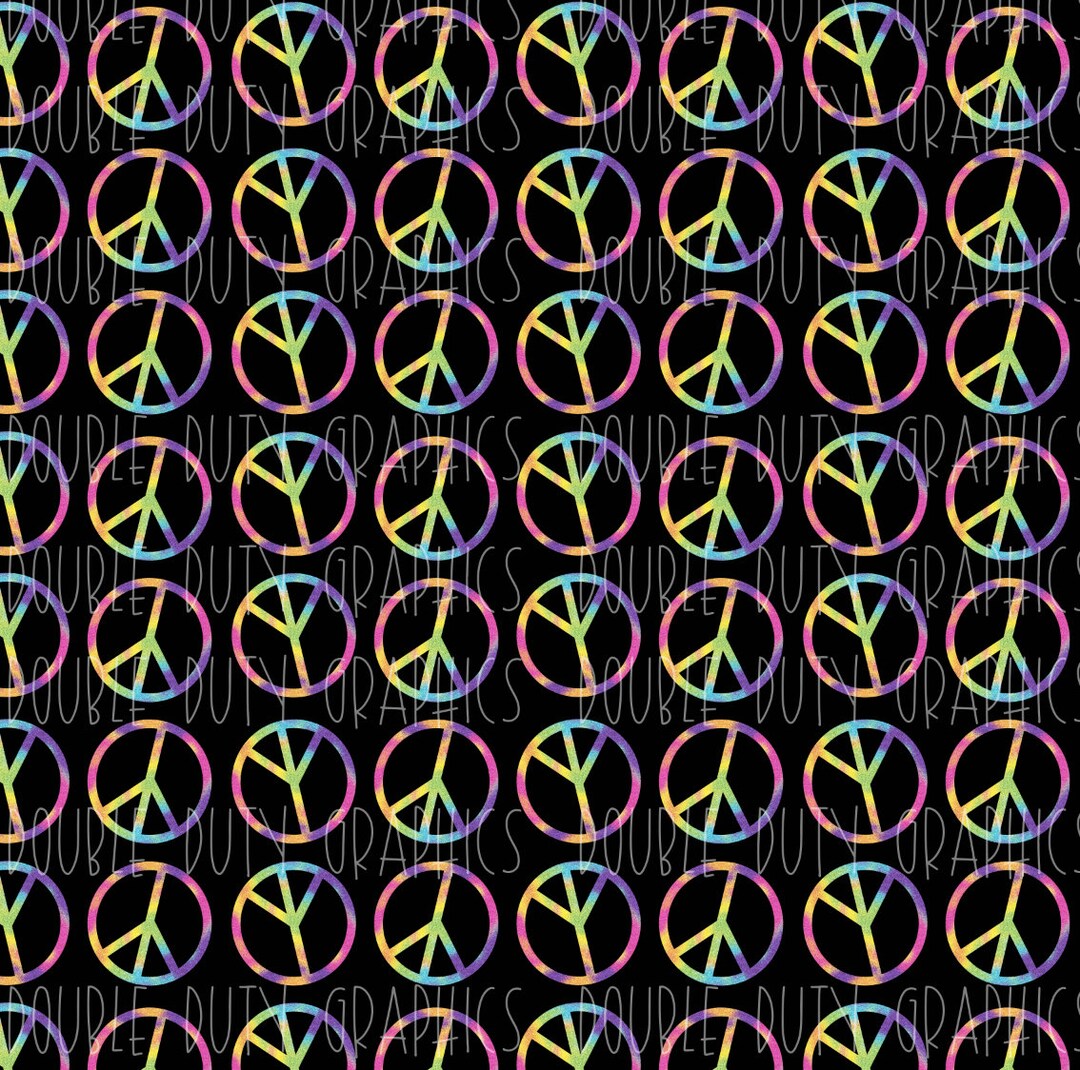 Peace Sign, Rainbow Peace Sign, Glitter Peace Sign, Rainbow Seamless ...