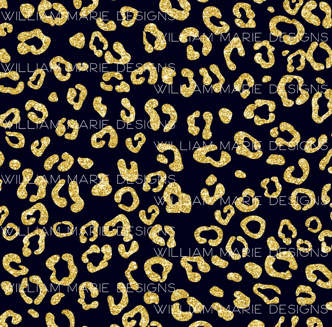 Gold Glitter Digital Paper, Black and Gold Digital Paper, Cheetah ...