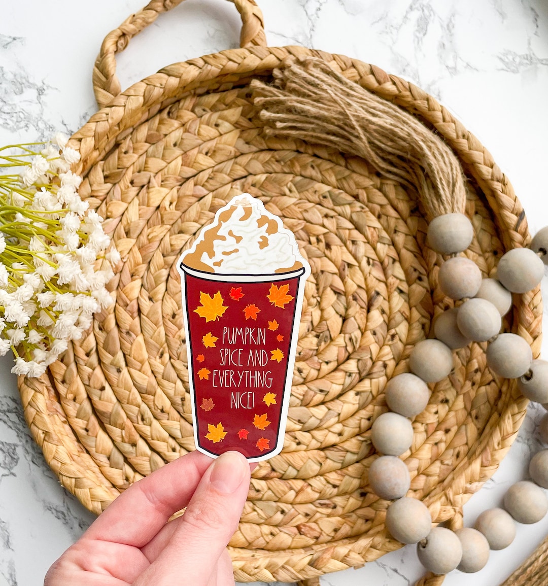 Pumpkin Spice Latte Sticker, Pumpkin Spice Sticker, Pumpkin Spice Gifts ...