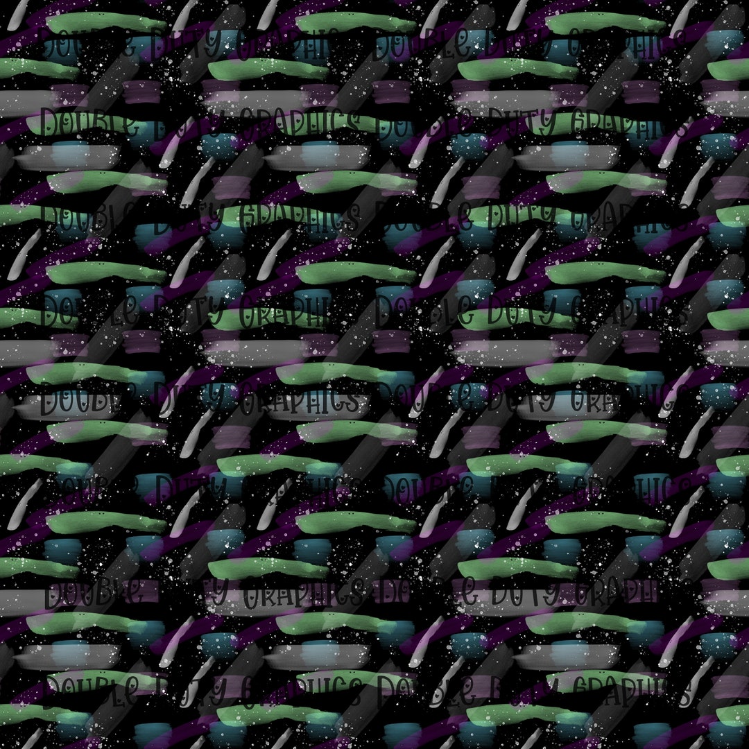 Seamless Black and Neon Brush Strokes Design - Etsy