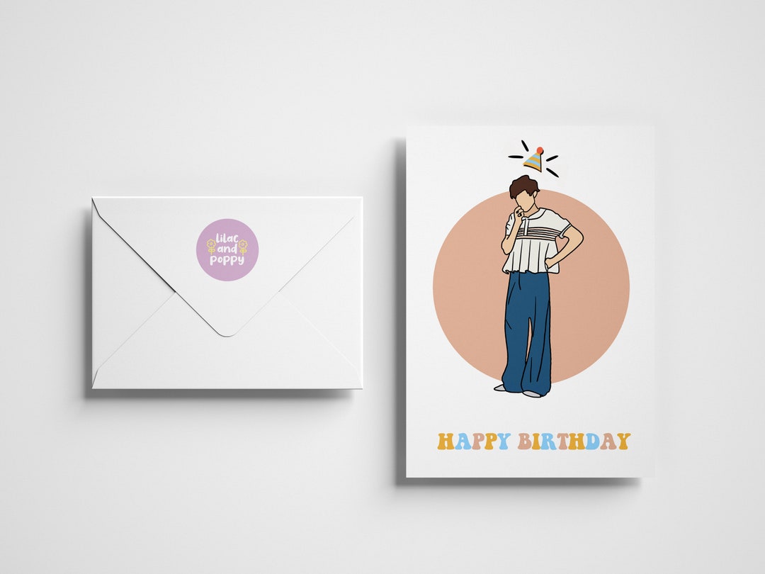 Harry Styles Birthday Card Harrys House Personalised Blank - Etsy