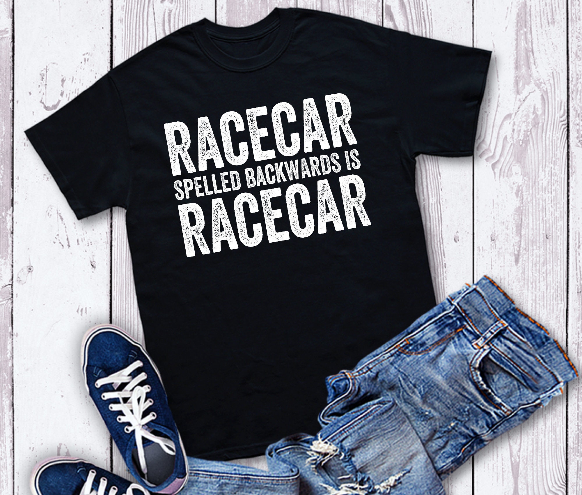 Racecar Spelled Backwards is Racecar Shirt for Men | Mechanic Shirts ...