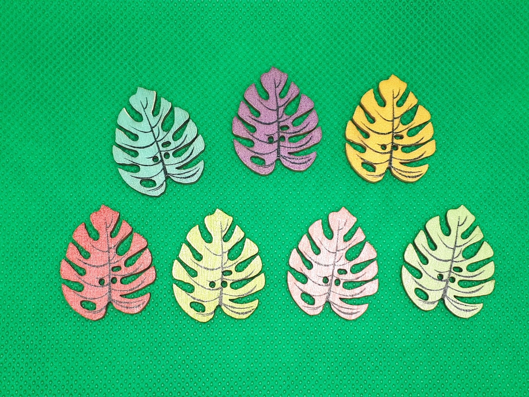 Leaf Button, Wooden Button, Leaves, Buttons, Wood, Crafting, Sewing ...