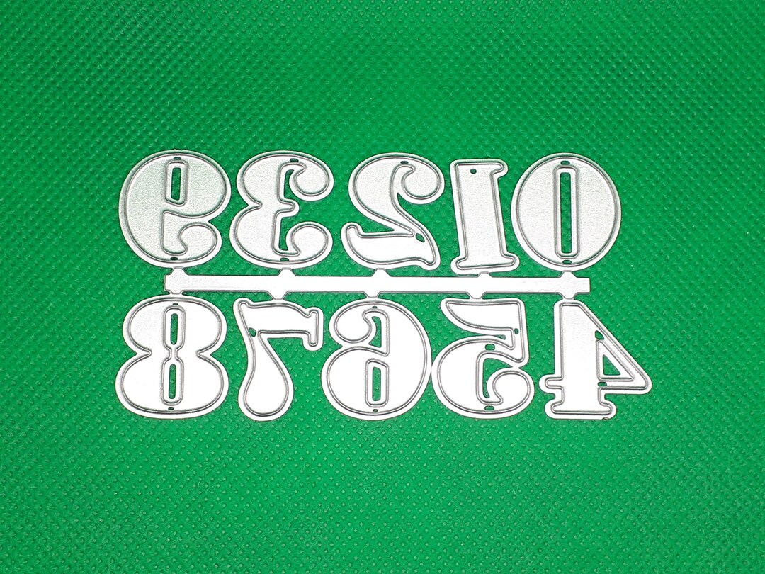 Embossing Template, Numbers, Symbols, Die-cutting Template, Embossing ...