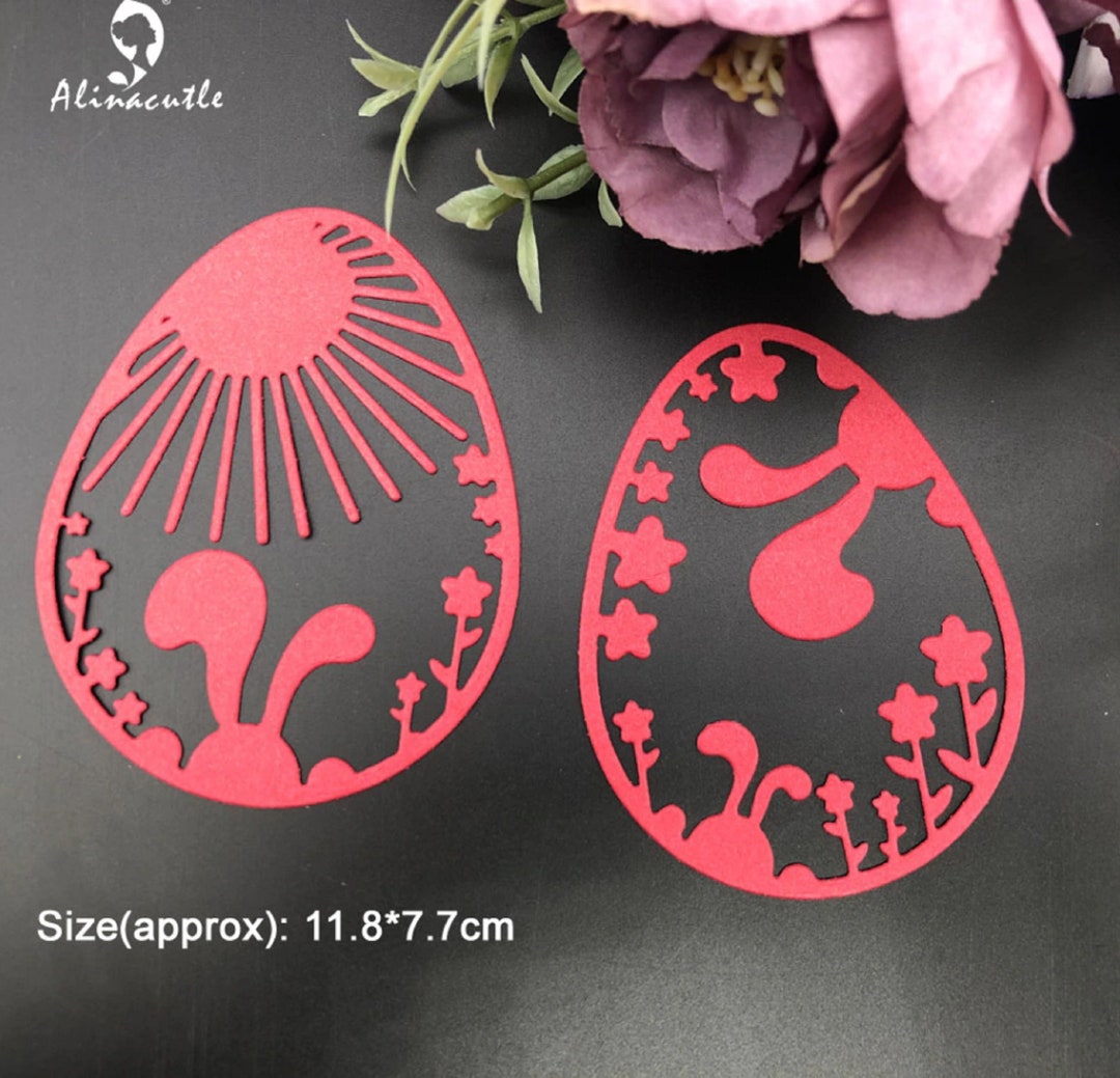 Embossing Template Easter Eggs, Die-cutting Template, Embossing Easter ...