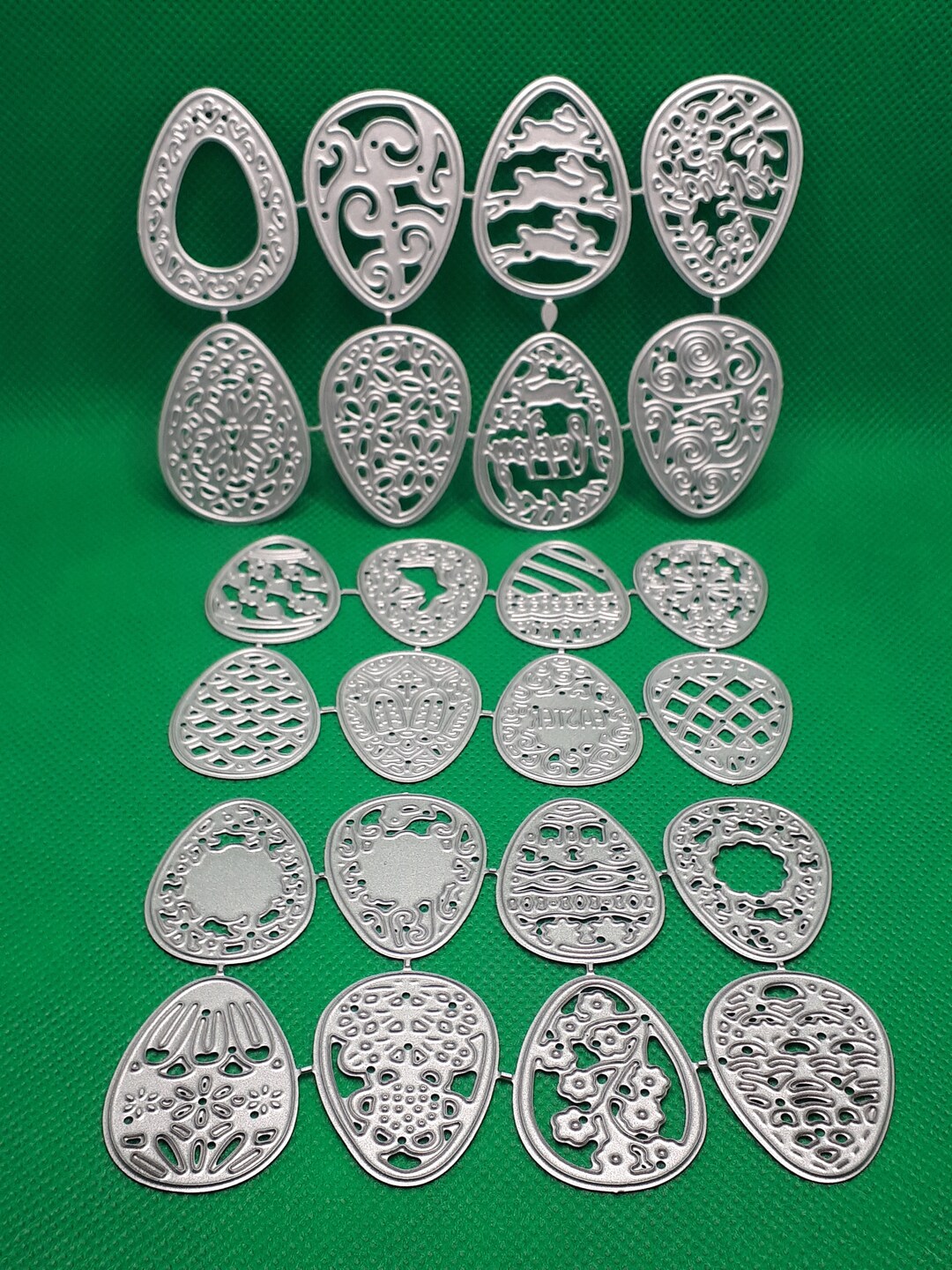 Embossing Stencil Easter Egg Set Punching Stencil Egg Easter Embossing ...