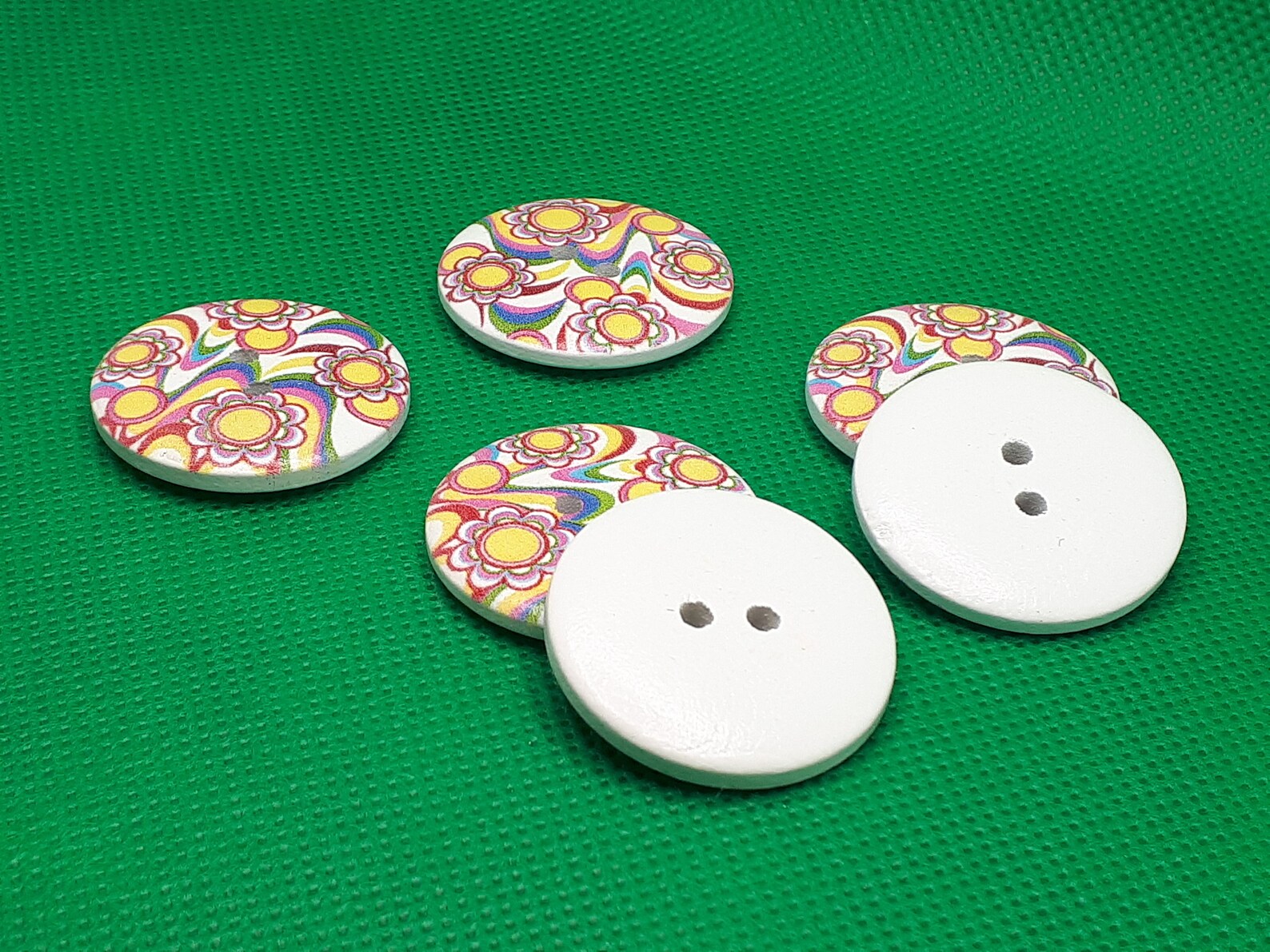 Boutons en bois XXL Ø 30 mm Motif 2 bricoler Boutons coudre - Etsy France