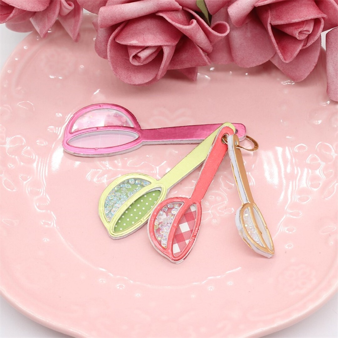 Embossing Template Measuring Spoon Stamping Template Baking Cooking ...