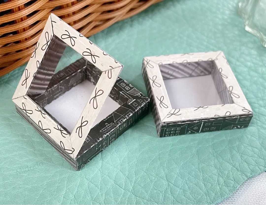 Embossing Template Mini Box Box Display Case Die-cutting Template ...