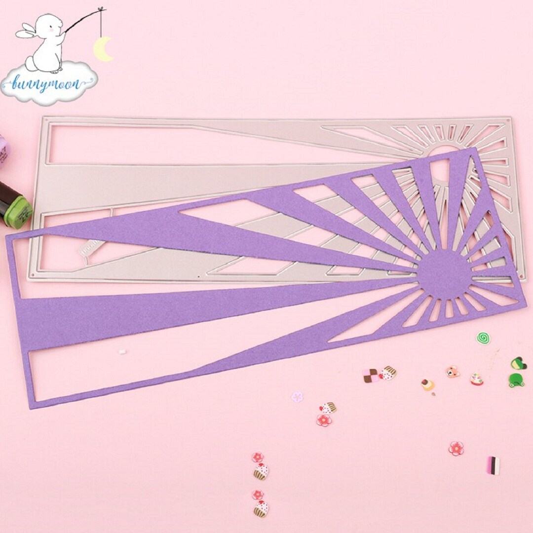 Embossing Template Frame Sunburst Die-cutting Template Greeting Card ...