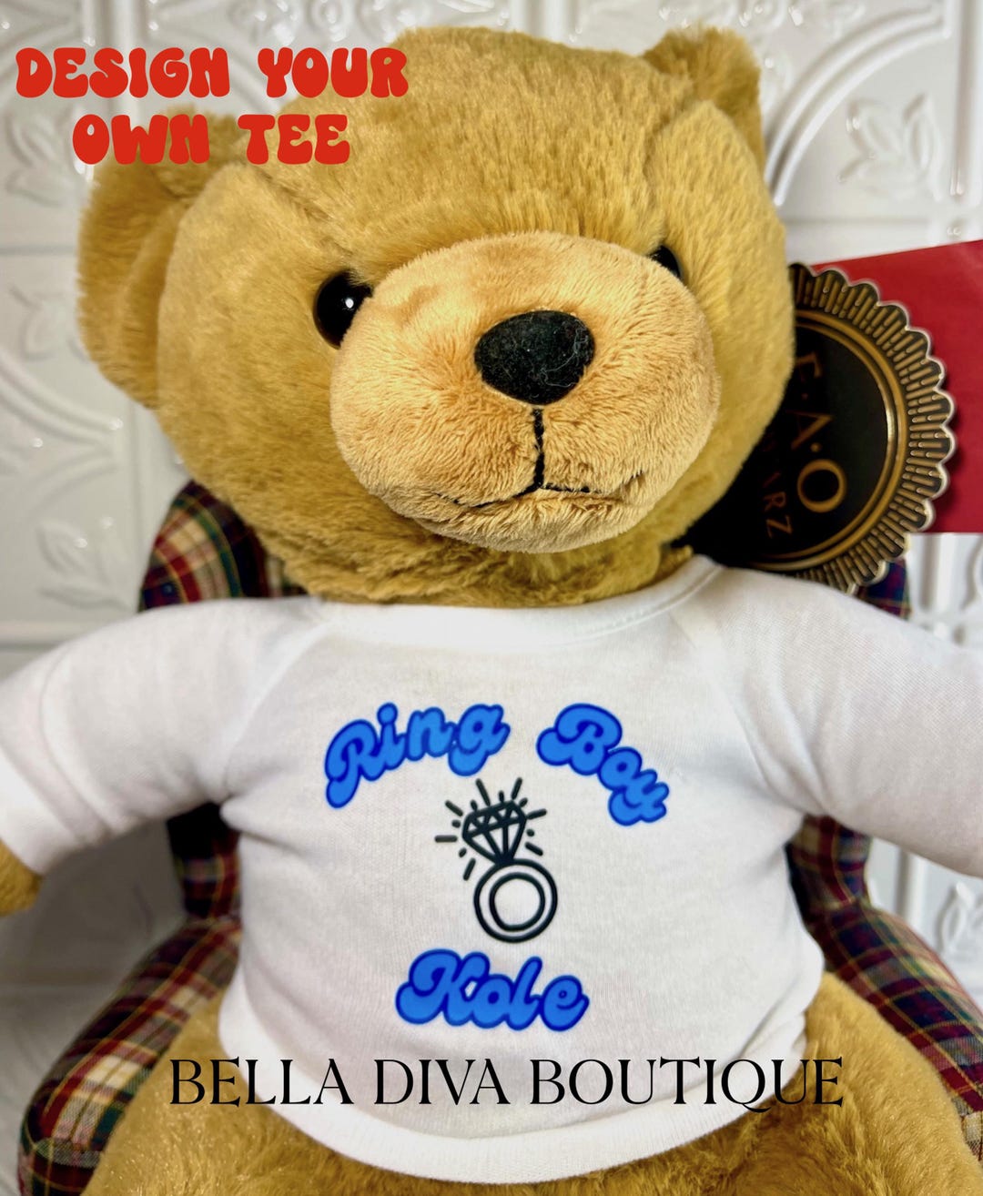 Teddy Bear CUSTOM DESIGN Shirt-personalized Custom Stuffed Animals ...
