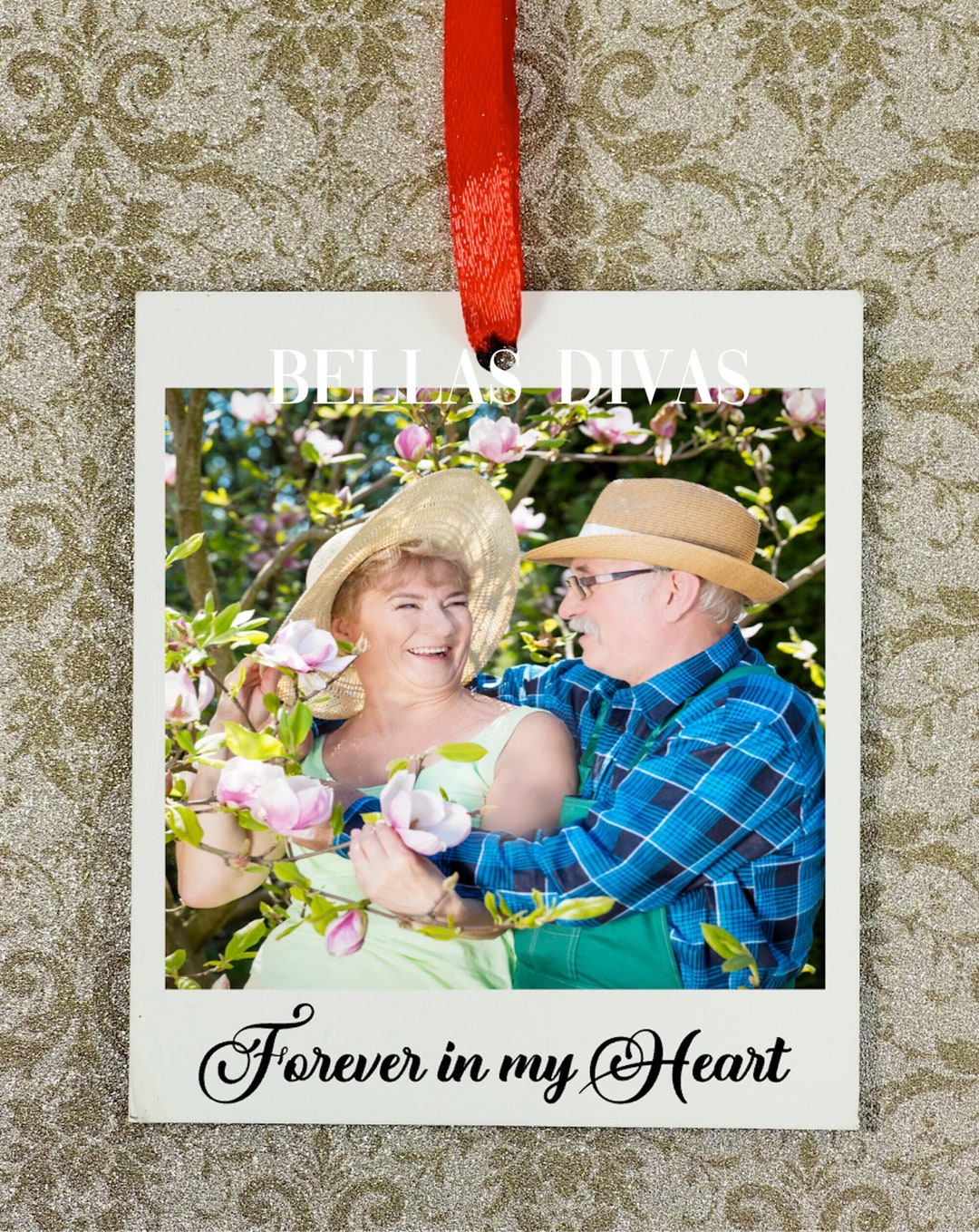 POLAROID MEMORIAL PHOTO Wooden Ornament-family Custom Photo Ornament ...