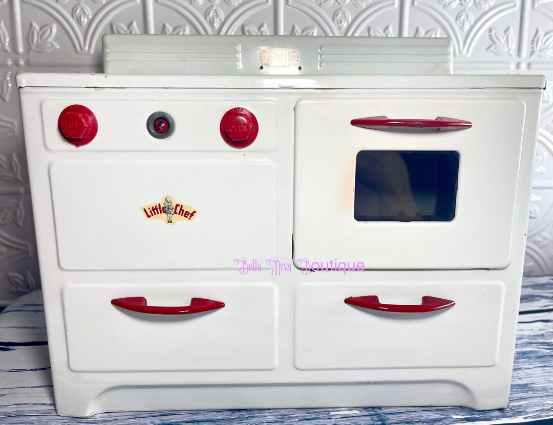 Vintage LITTLE CHEF 1940's Toy Electric Stove Baking Oven Model 800 ...