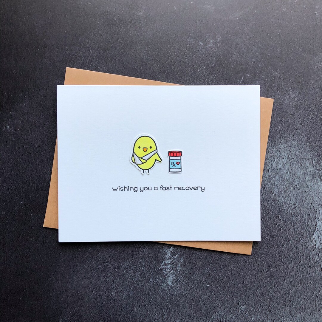 Wishing You a Fast Recovery Handmade Card Get Well Card - Etsy