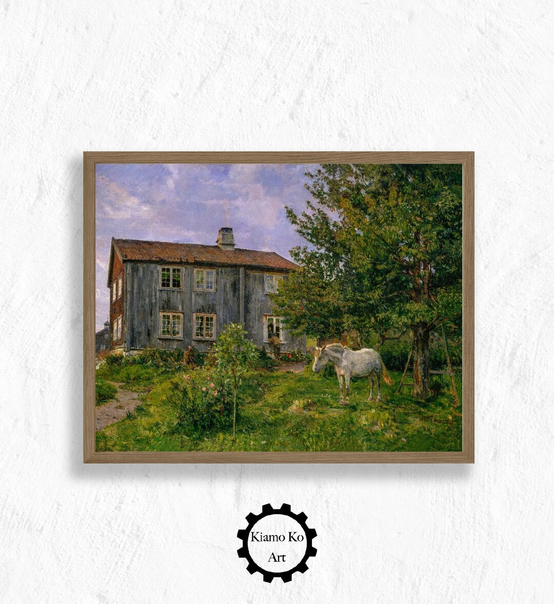 Farm Life Painting Printable Art Work, Vintage Art Work, Digital ...