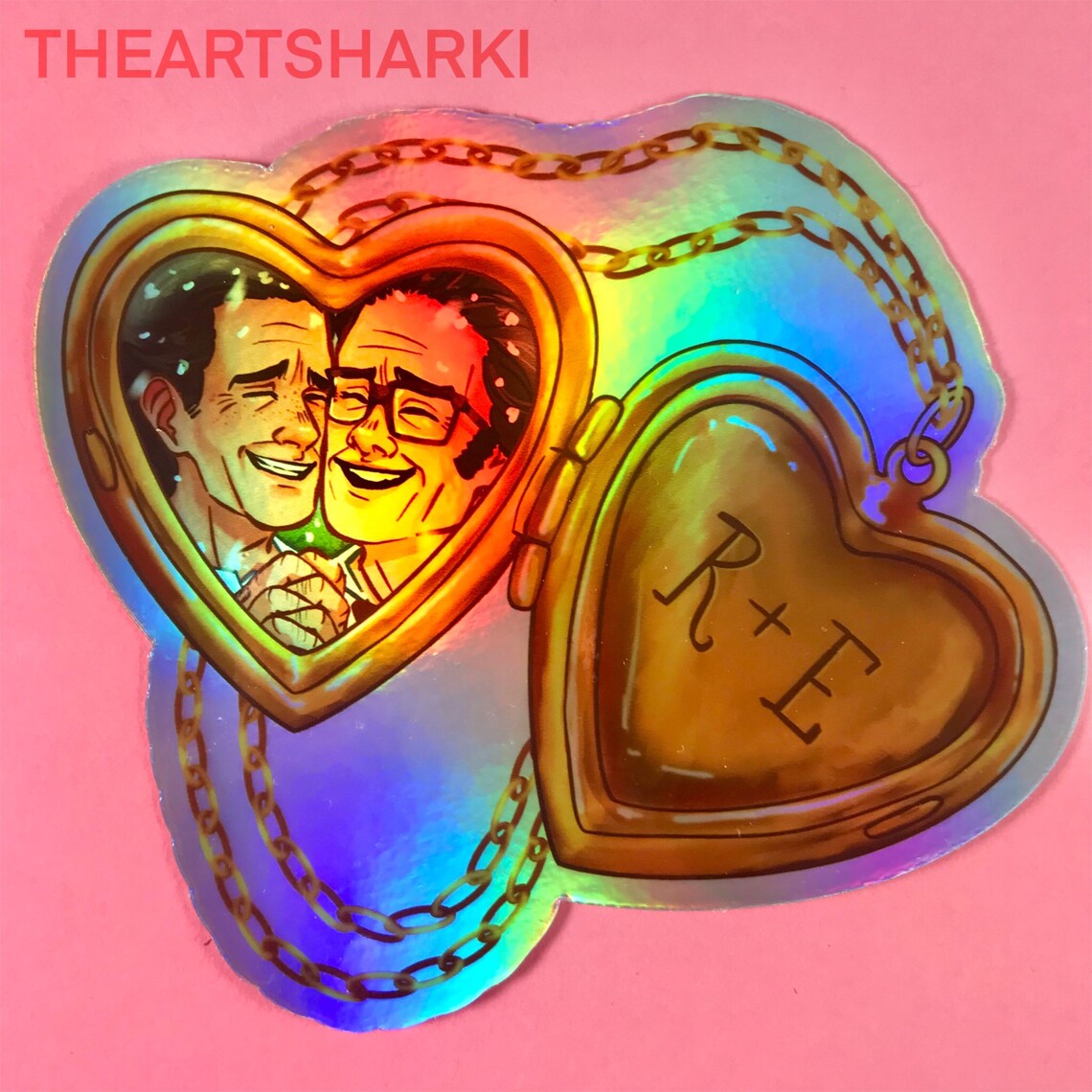Reddie Locket Holographic 4 Sticker - Etsy