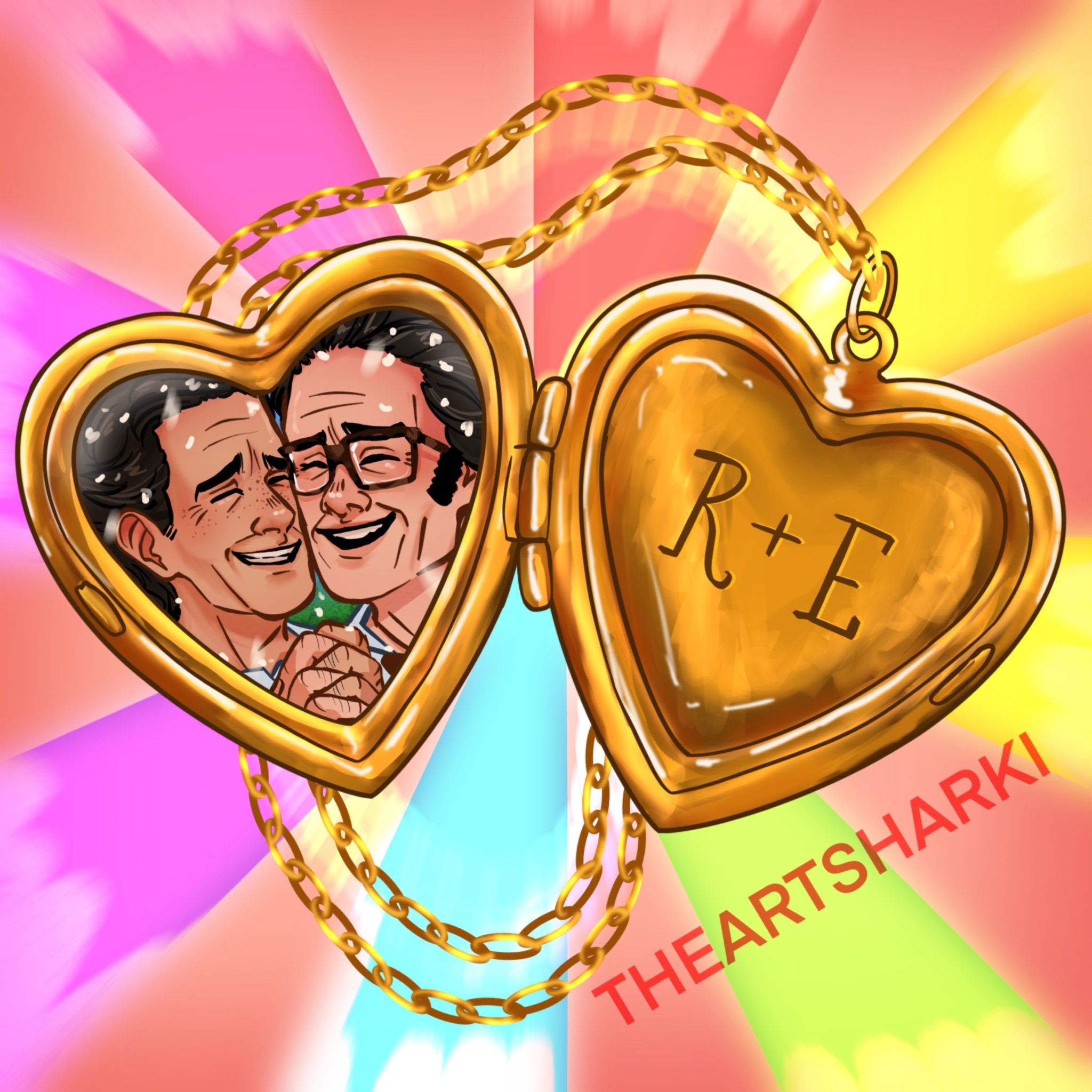 Reddie Locket Holographic 4 Sticker - Etsy