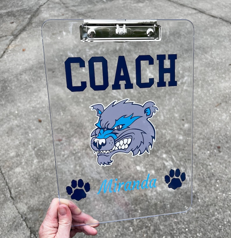 Coach Clipboard, Personalized Clipboard Coach, Coach Gift, Cheer Coach ...