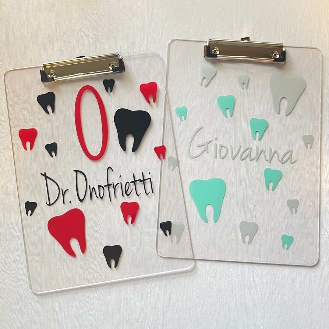 Personalized Dental Clipboard: Dentist, Assistant, Hygienist Gift - Etsy