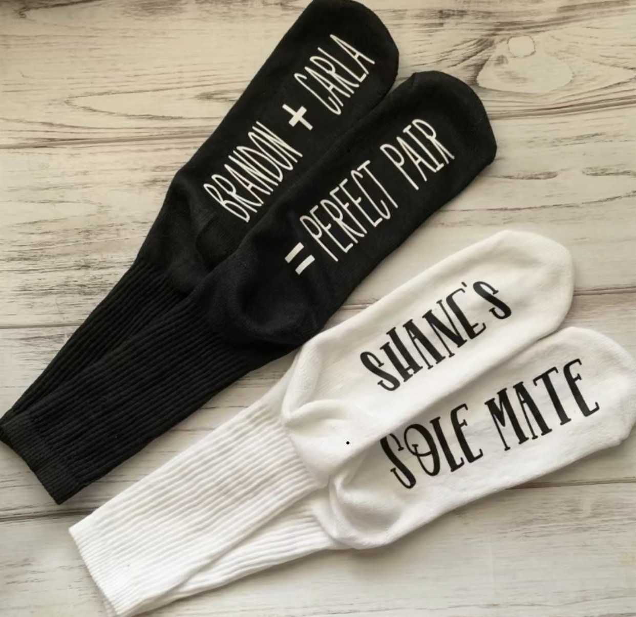 Perfect Pair Valentine Socks Personalized Valentine Socks | Etsy