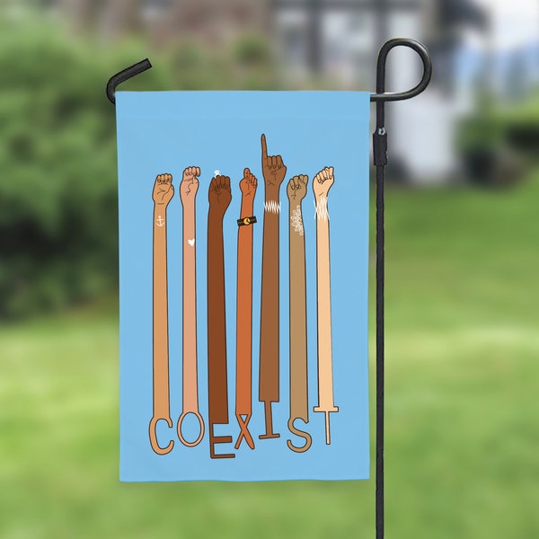Coexist Yard Sign - Etsy