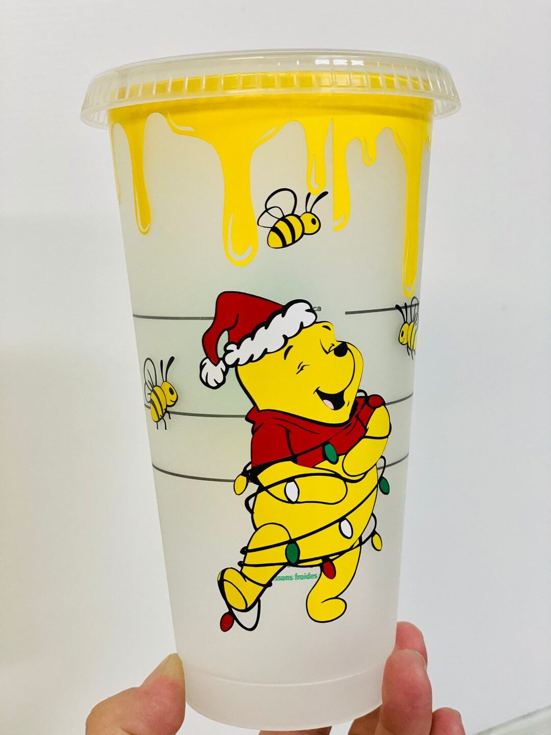 Winnie the Pooh Inspired Starbucks Cup Winnie the Pooh Christmas Cup ...