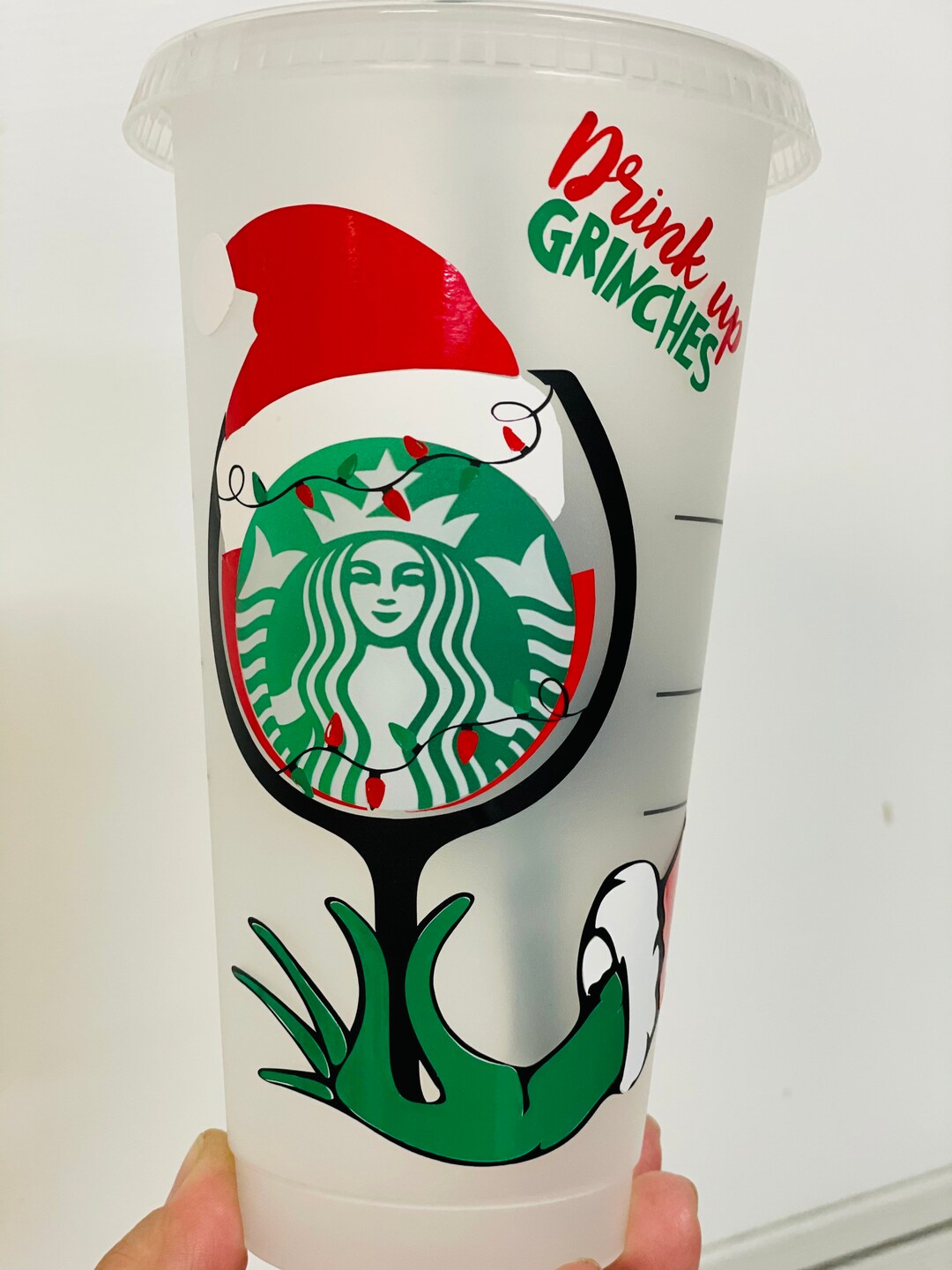 Personalized Grinch Inspired Starbucks Cold Cup Drink up Grinches ...