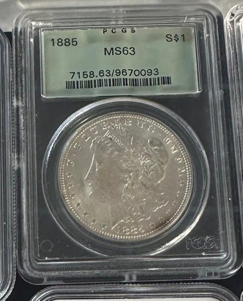 1885 MS63 Morgan Dollar - Etsy