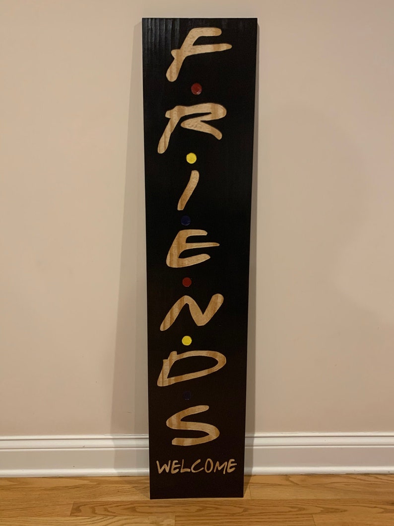 Friends TV Show Welcome Wooden Sign - Etsy