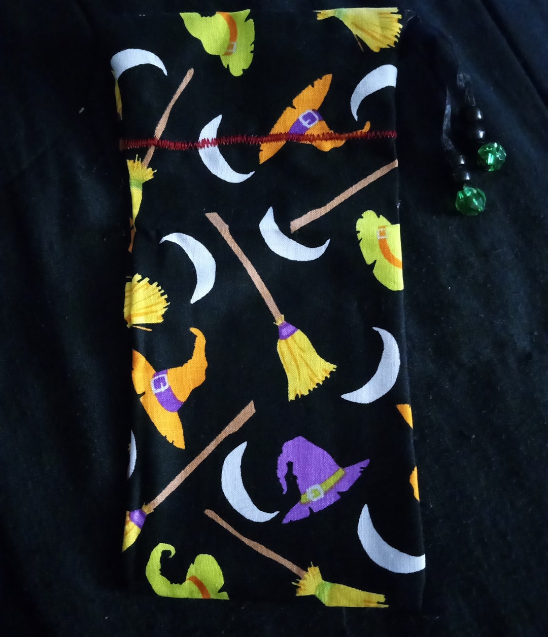Stitchen' Witchen Tarot Card Bag W/sheer Ribbon Drawstring - Etsy