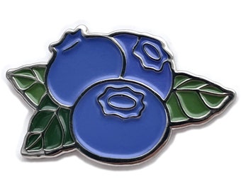 Super Blueberry Enamel Pin - Etsy