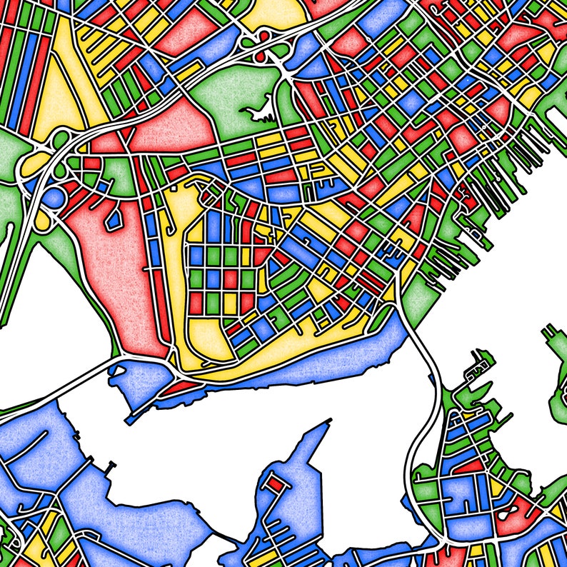 Portland, Maine, Printable Coloring Page - Etsy