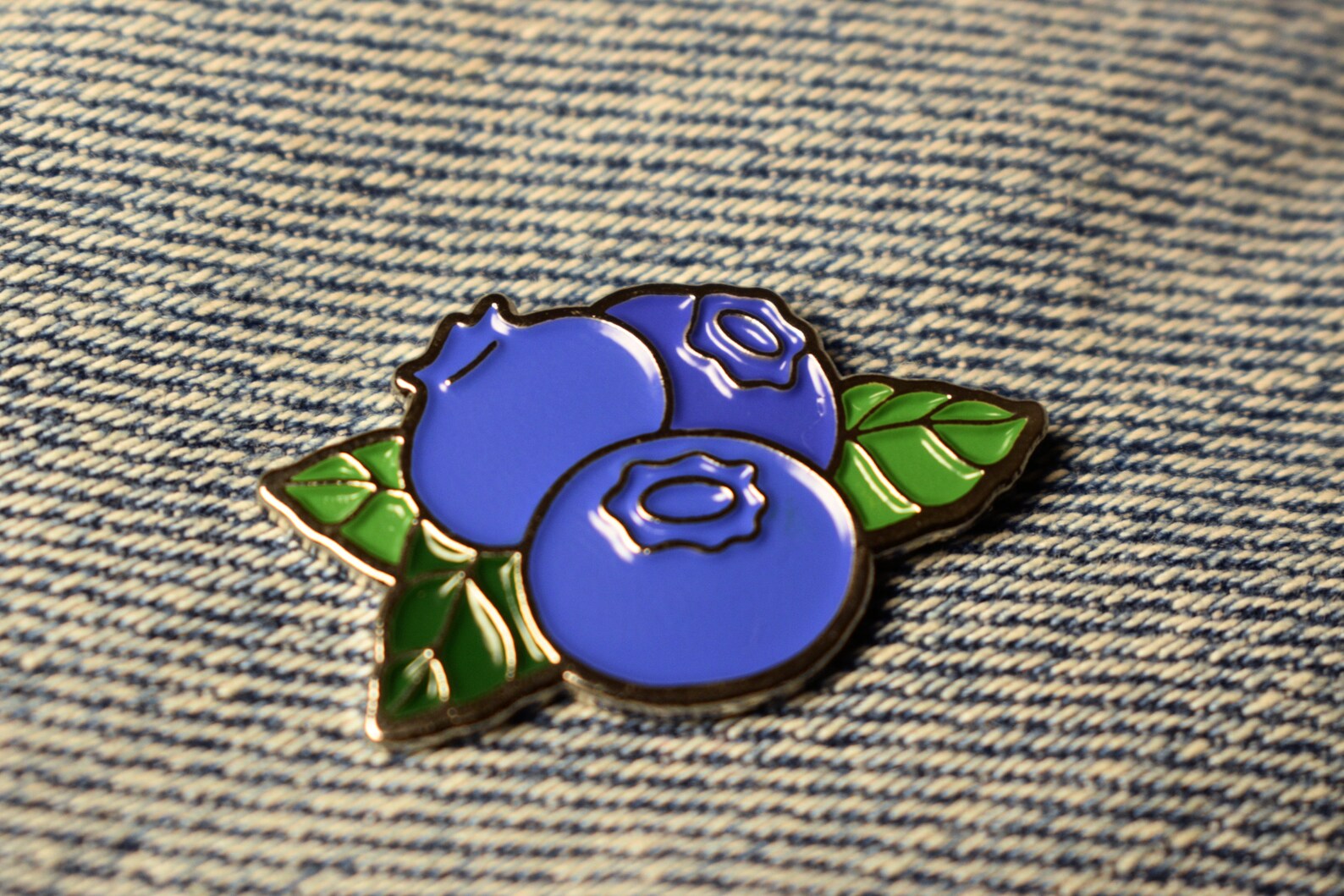 Blueberry Enamel Pin - Etsy