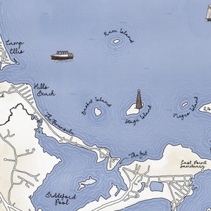 Maine Spotlight Map Series: Biddeford Pool/hills Beach/ferry Beach/camp ...